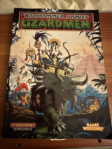 Warhammer Armies Lizardmen 1997 Games Workshop supplement book Citadel ...