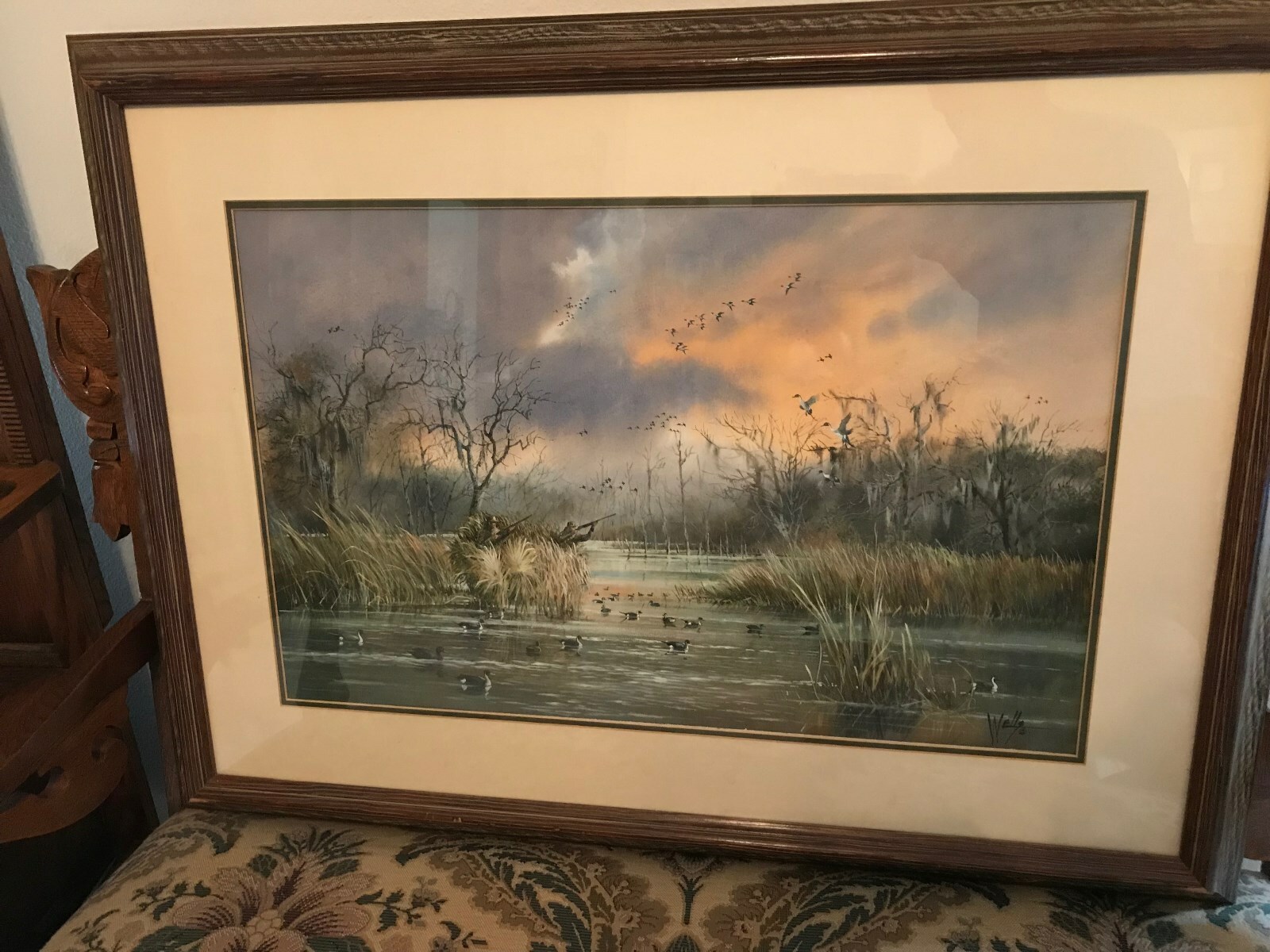 Ronnie Wells Original Watercolor Painting: "Bull Sprig Trio" | eBay