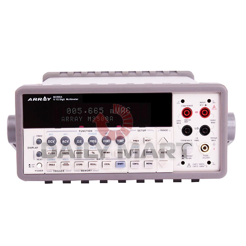 Array M3500A 6 1/2 Digit Multimeter with Built In USB 19 Full Featured ...