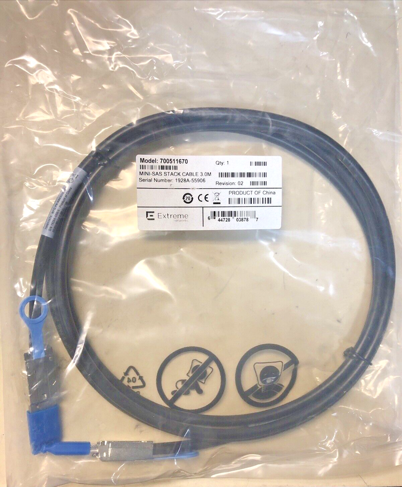 Avaya Extreme Networks ERS 4900 Series 700511670 3.0M Stacking Cable ...