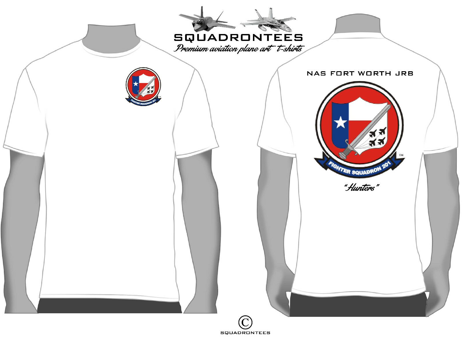 VFA-201 Hunters Logo Back Squadron T-Shirt - USN Licensed Product | eBay