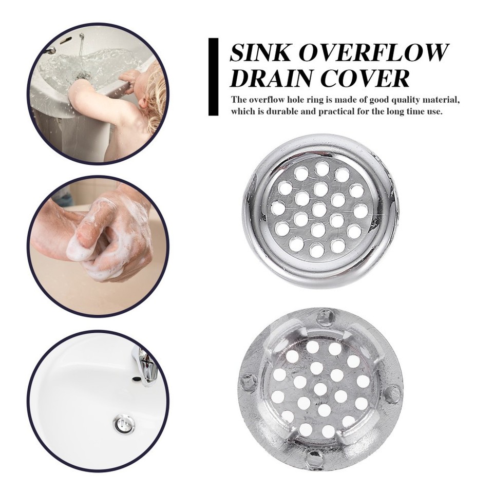 20pcs Bathroom Wash Basin Overflow Bathroom Sink Overflow Drain Covers ...