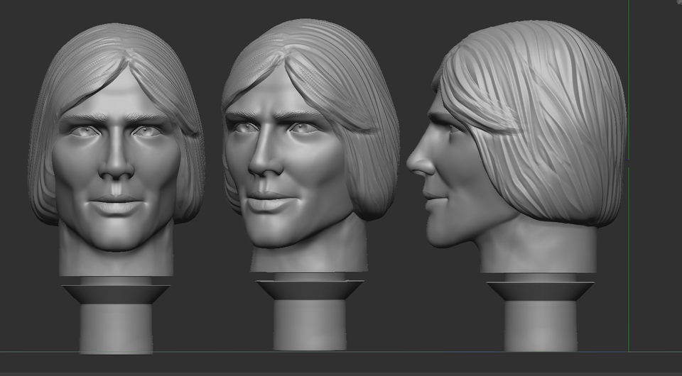 CUSTOM APOLLO BATTLESTAR GALACTICA RESIN HEAD for 8" MEGO FIGURE 1/9 ...