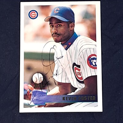 Kevin Foster Signed 1996 Topps Card #62 Chicago Cubs Autographed | eBay