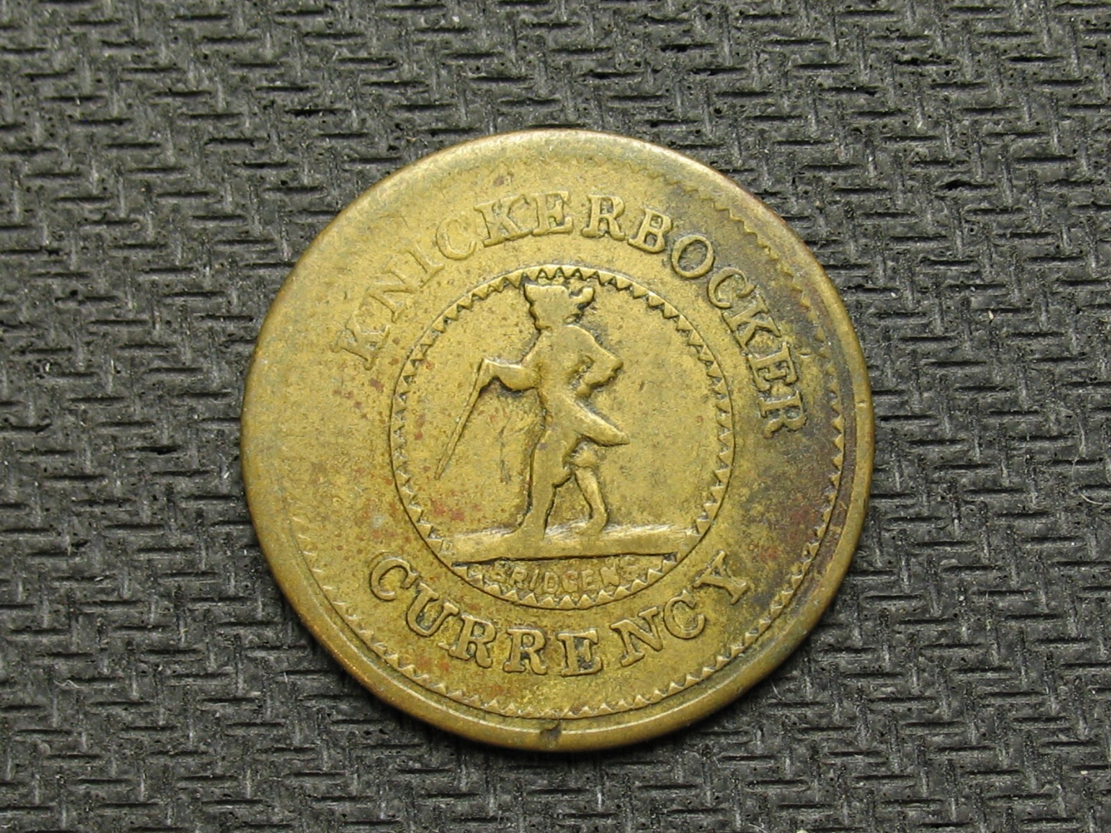 OLD COPPER COIN SALE!! U.S. CIVIL WAR TOKEN "KNICKERBOCKER CURRENCY 1 ...