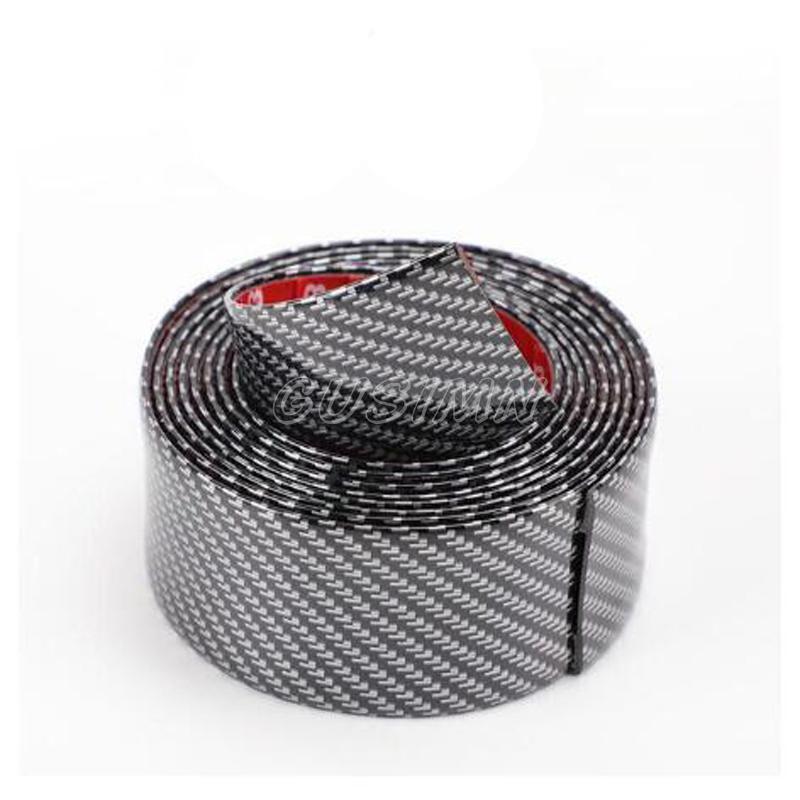 Accessories Carbon Fiber Vinyl Car Door Sill Scuff Cover Plate Sticker ...