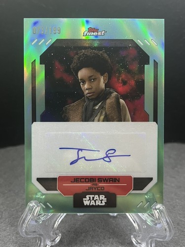 2023 Topps Finest Star Wars Jacobi Swain as Jayco Aqua Refractor Auto ...