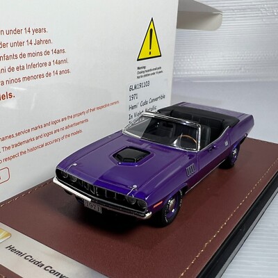 1/43 GLM Plymouth Hemi Cuda Convertible Open Top True Violet Met 1971 ...