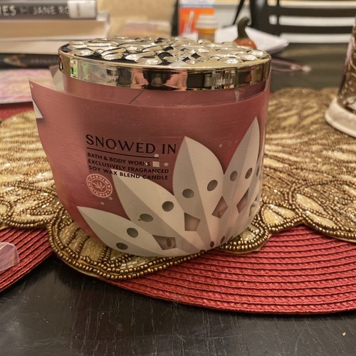 Snowed In Bath & Body Works 3 Wick Candle Label. READ Description | eBay