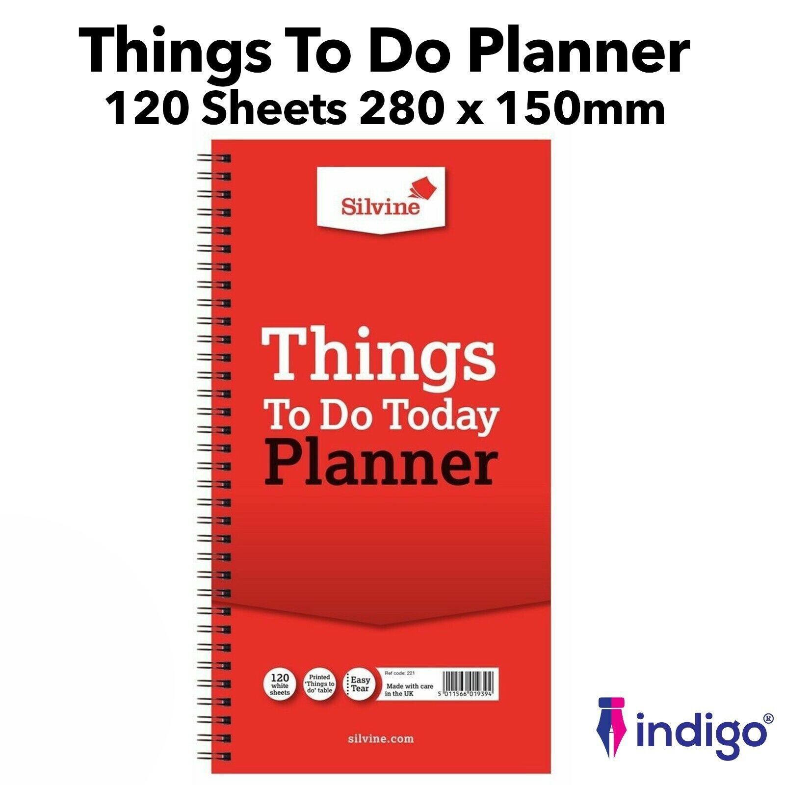 Silvine Things To Do Today Planner Grocery List Appointments - 221- Pack of 3 | eBay UK