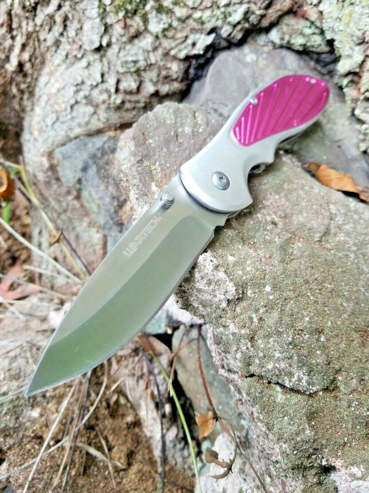 Pink / Silver Women's Spring Assisted Pocket Knife Girls Ladies EDC ...