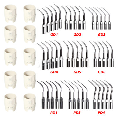 10*Dental Ultrasonic Scaler Tips Wrench Key /5*Tips Compatible DTE ...