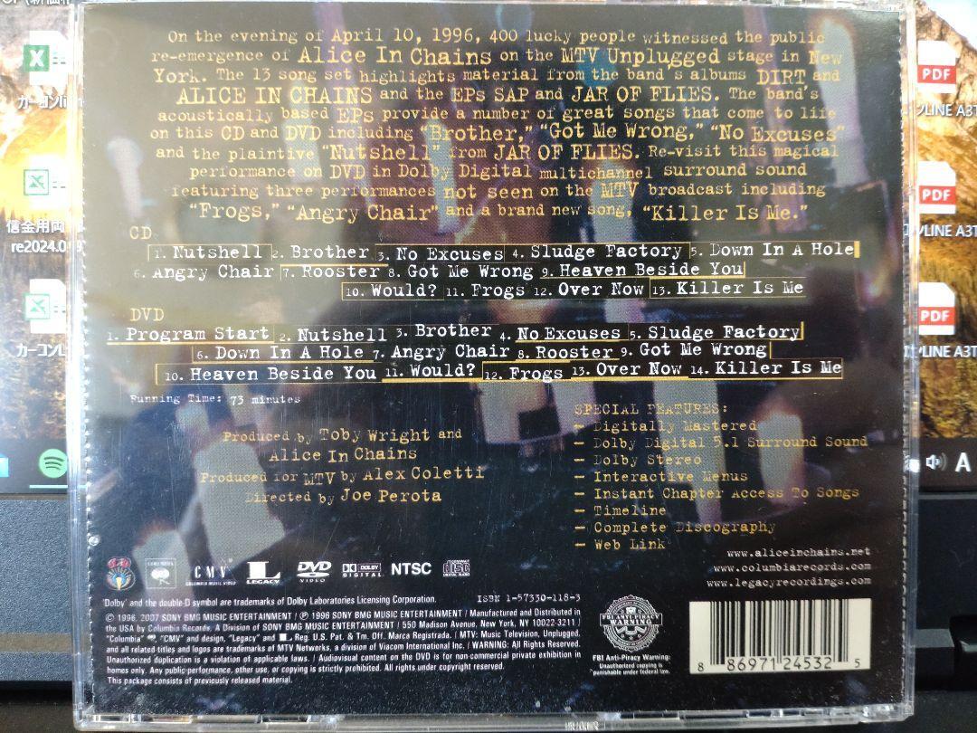 Mtv Unplugged Dvd Included 2 Disc Set/Alice In Chains | eBay