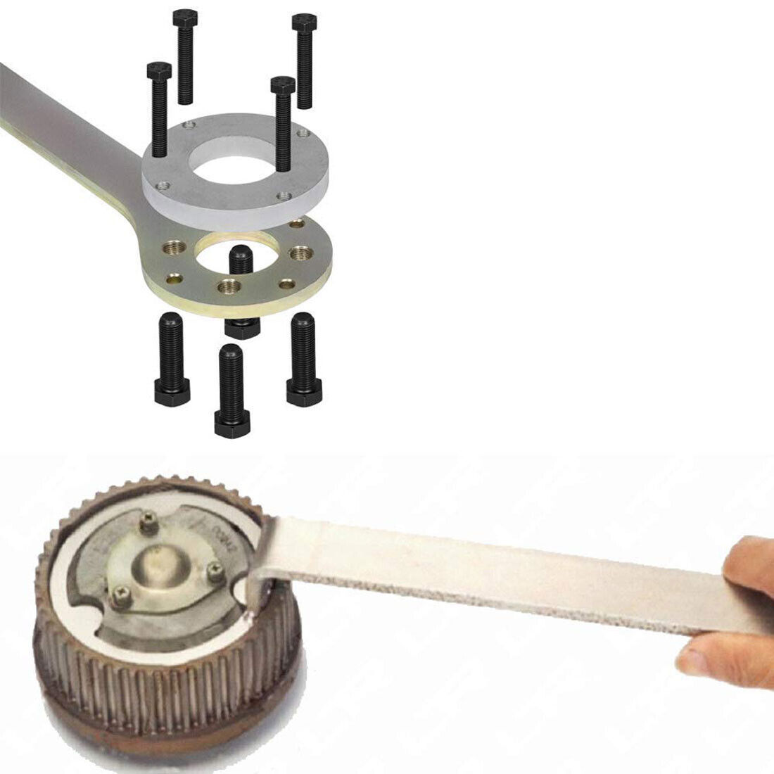 499977000 Crank Pulley Tool V2 Wrench Holder Timing Belt Ring Pin Kit ...