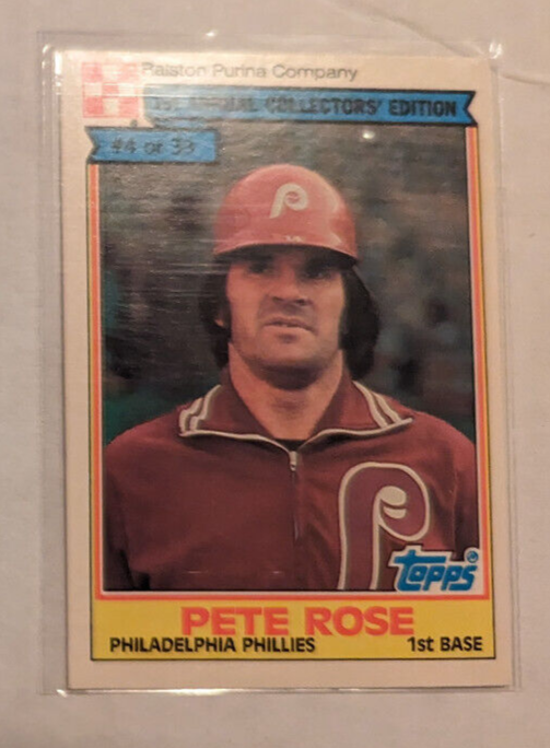 1984 Topps Ralston Purina #4 Pete Rose Philies | eBay