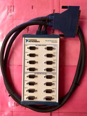 NI National Instruments RS232 DB-9 16-port Serial Breakout Box, Module ...