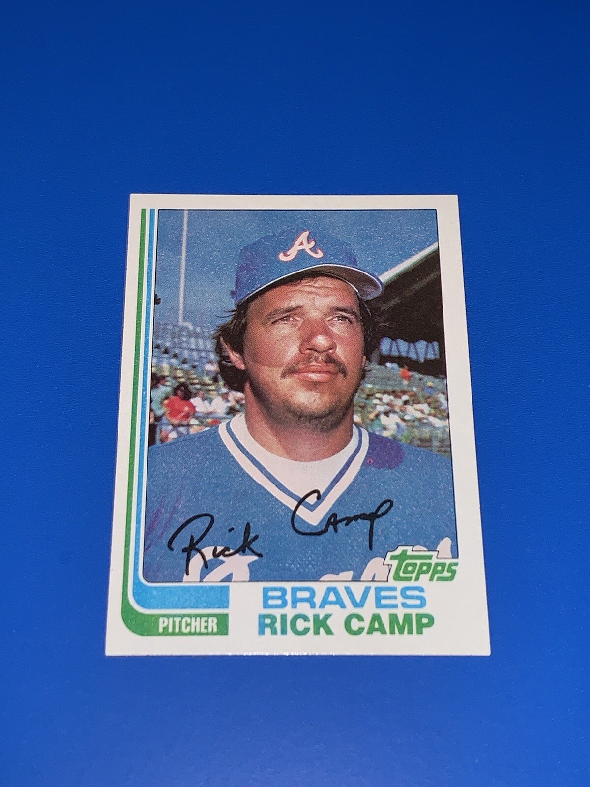 1982 Topps Rick Camp Baseball Card Atlanta Braves #637 Set Break NM ...