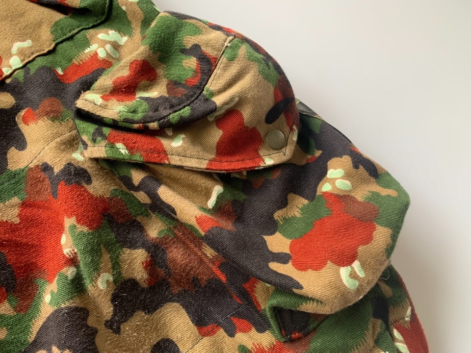 VTG Old Swiss M70 TAZ 83 Alpenflage Camo Coat Jacket Switzerland Army ...