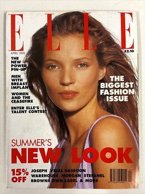 Elle Magazine April 1995 Kate Moss Nastassja Kinski UK Vintage 90s Fashion | eBay