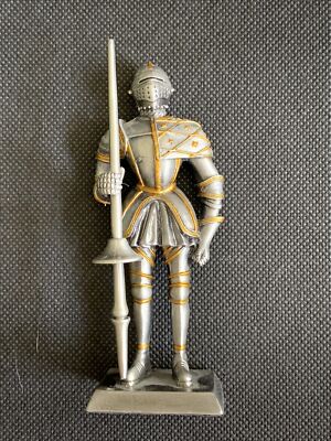 2012 Summit Pewter Metal English Musketeer Champion Knight 4 1/4” | eBay