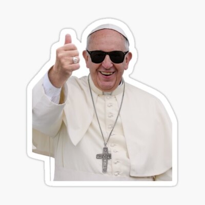 Francis Happy Pope Bishop Catholic Positive Quotes Vibes Vinyl Decal ...
