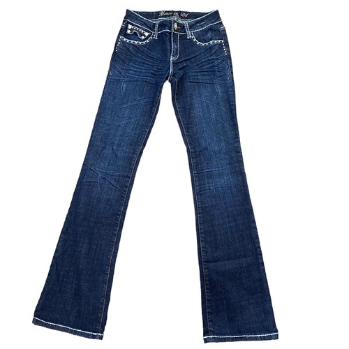 Grace In LA Women’s Jeans Size 5 DarkEMBELLISHED BLING BOOT CUT Rodeo ...