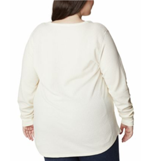 COLUMBIA Plus Size Pine Peak Thermal Top 1959502191 CHALK HEATHER 1X ...