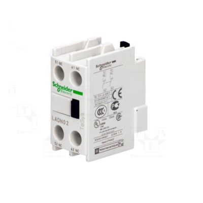 LADN02, Schneider, Tesys D - Aux Contact Block - 2 Nc - Screw-ClA ...