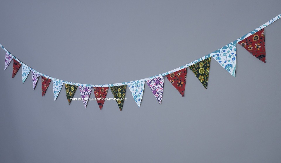 16 Flags String Flags Wedding Birthday Party Occasions Pennant Bunting ...