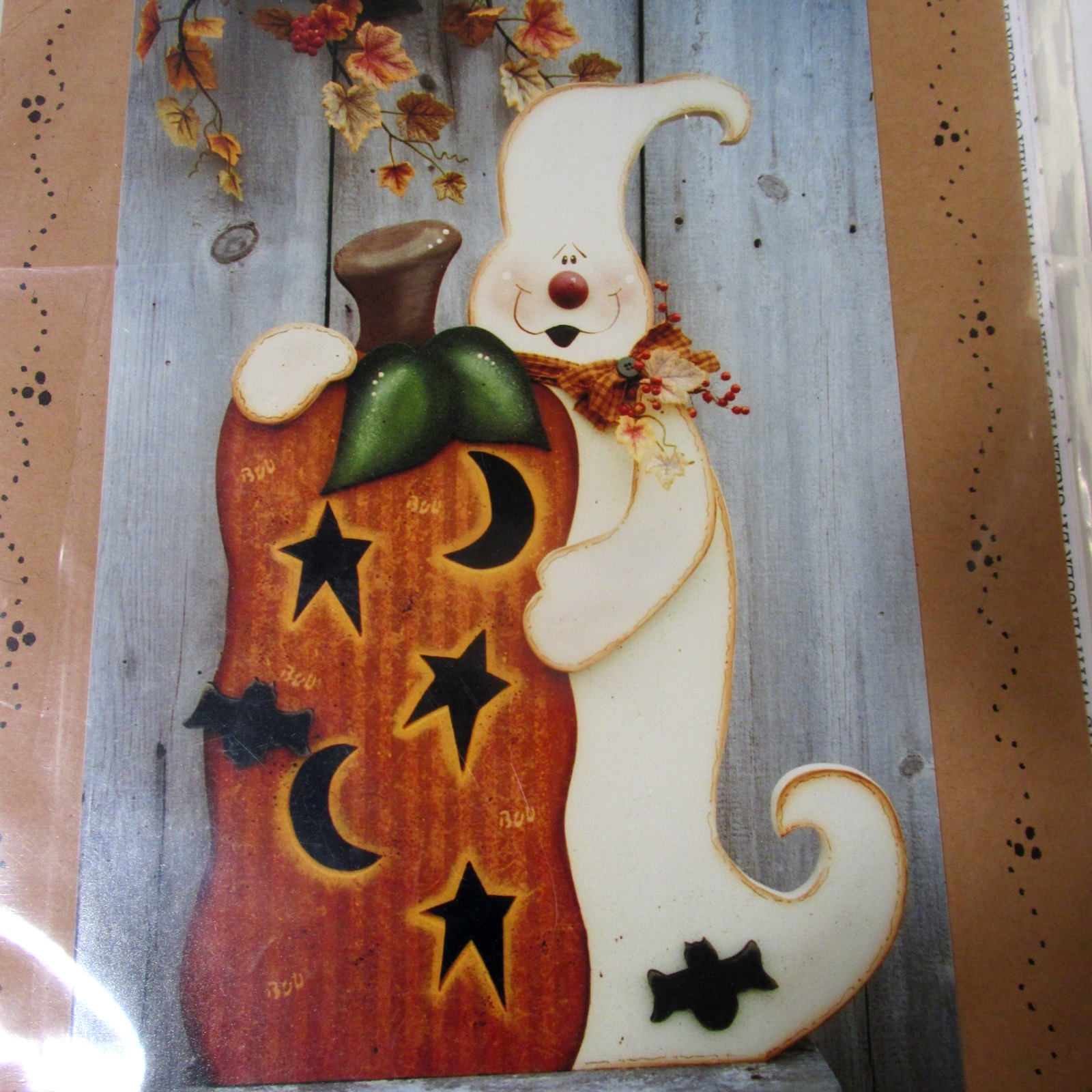Boo's Pumpkin Halloween Wood Craft Tole Pattern Folk Art Heidi Markish ...