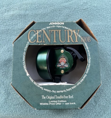 Johnson Century Model 100B Spincast Reel Vintage 40th Anniversary with ...