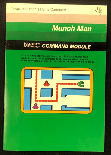 Munch Man Texas Instruments Game Manual Command Module Book | eBay