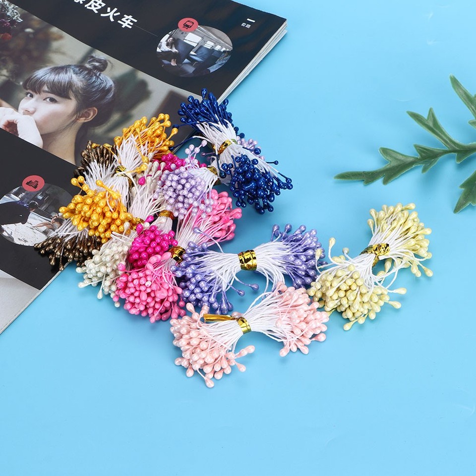 900 Pcs Artificial Flower Stamen Dried Flower Hand Made Stamen ...