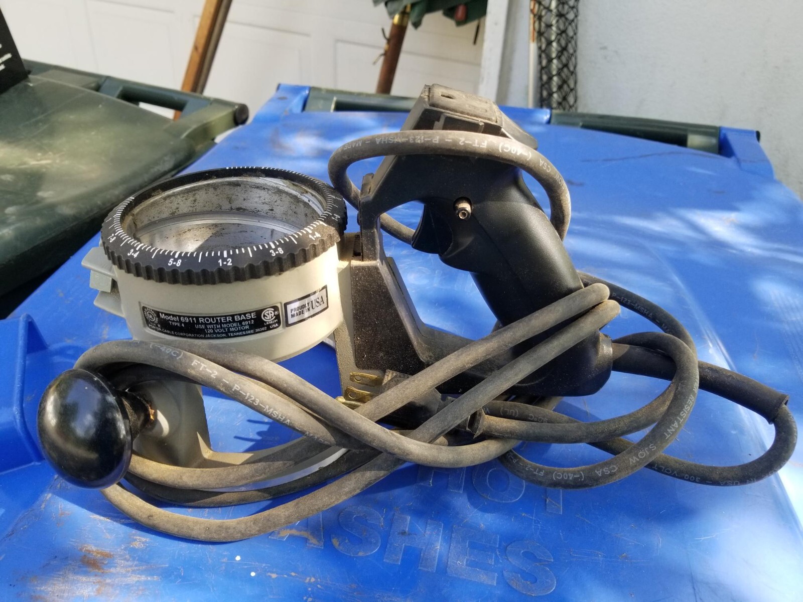 Porter Cable 690 6931 6911 Heavy Duty Router w/ Case & Bases & 42690 ...