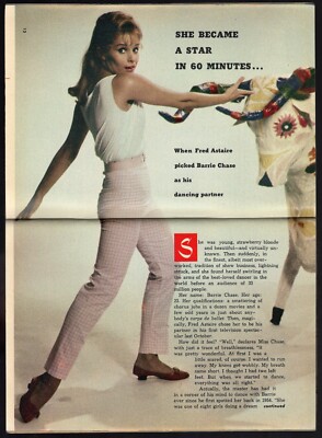 1958 TV GUIDE ARTICLE~DANCER BARRIE CHASE~SHE BECAME A STAR IN 60 ...