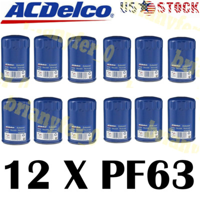 OEM VERSION Engine Oil Filter AC Delco PF63 DURAPACK PF63F BULK 12 PER ...