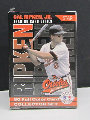 Cal Ripken Jr Trading Card Series STAR 80 Cards Collector Set Sealed ...