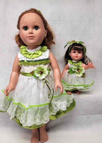 Doll Outfit Green Fancy Me & My Mini Doll Matching Fits American Girl ...