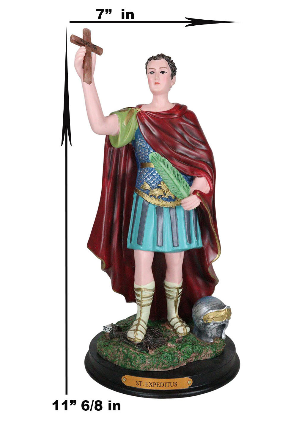 Saint Expedite Roman Centurion Christian Martyr Expeditus Figurine 12 ...