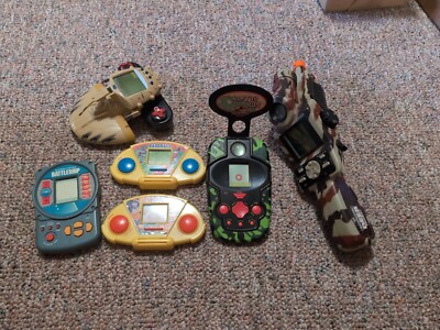 Lot of 6 Pre-Owned Handheld Electronic Games working Tiger MB STAR WARS ...