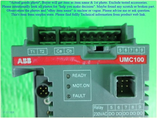 ABB UMC100-FBP.0 1SAJ520000R0101, Motor Controller as photo, sn:8677 ...
