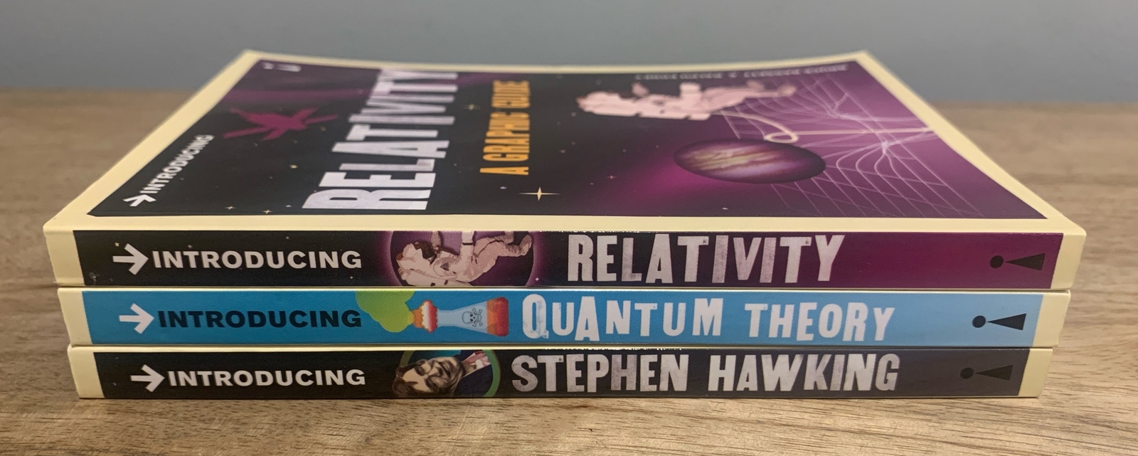 Introducing Stephen Hawking, Relativity & Quantum Theory 3 X Graphic ...