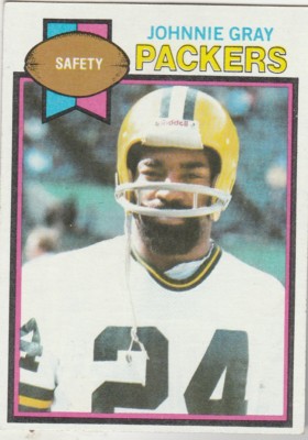 FREE SHIPPING-MINT TO NRMINT-1979 TOPPS JOHNNIE GRAY #47 GREEN BAY ...