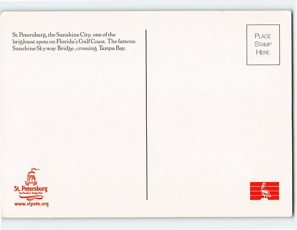 Postcard Sunshine Skyway Bridge St. Petersburg Florida USA | eBay