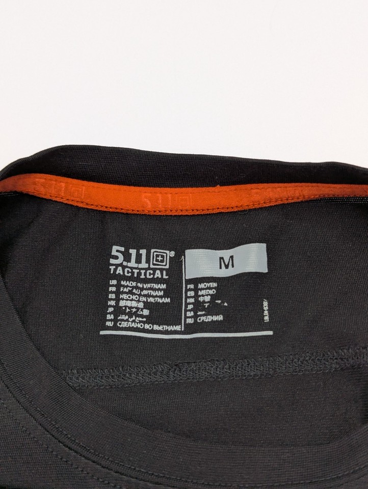 5.11 Tactical Mens Sz Medium Black Professional Short Sleeve T-Shirt ...