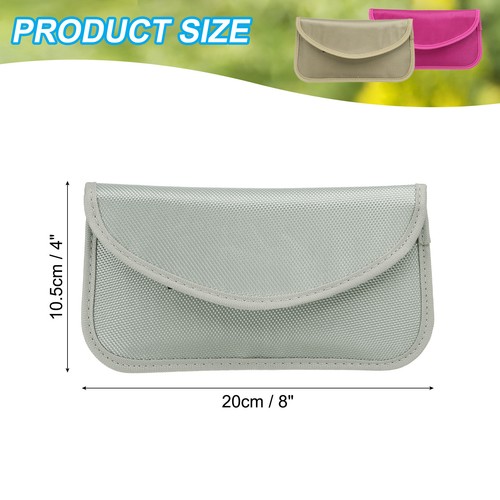 Faraday Bags, 6.5" Signal Blocking Pouch Wallet for Car Keys, Silver ...