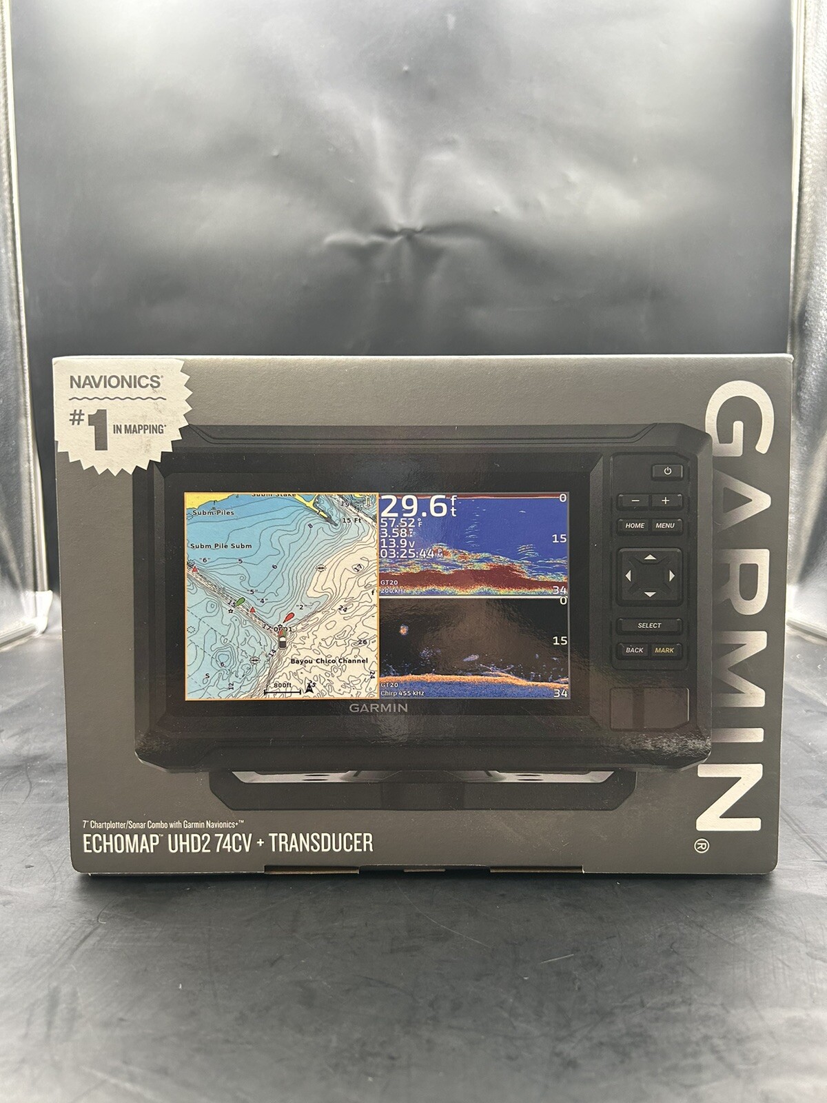 GARMIN ECHOMAP™ UHD2 74CV CHARTPLOTTER/FISHFINDER & US COASTAL MAPS 010 ...