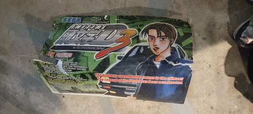 sega initial d 3 arcade top sign marquee for parts #1 | eBay