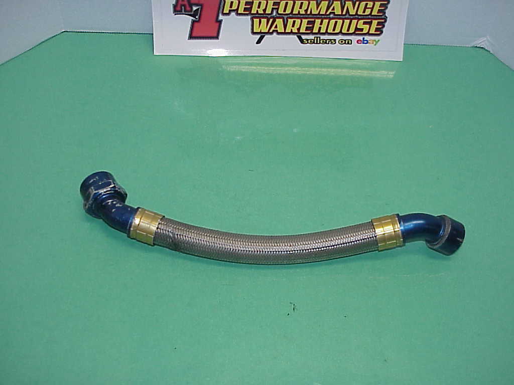 BMRS 12" Stainless Braided Hose with -16 AN Female & 45° Wiggins ...