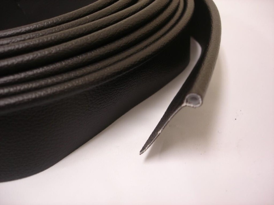 Street Rod Black Crushed Grain Vinyl Fender Welt Welting Kit 25 feet 3/ ...